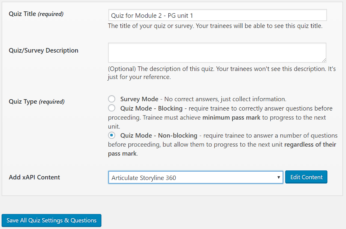 Add HTML5, xAPI, cmi5, or SCORM content on WP Courseware - Next Software Solutions
