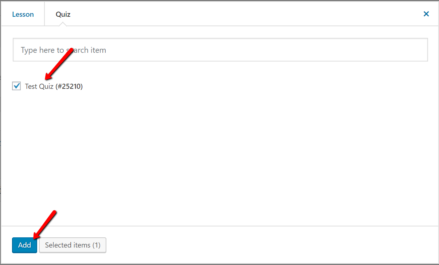 Adding Content in LearnPress Lesson and Quiz - Next Software Solutions