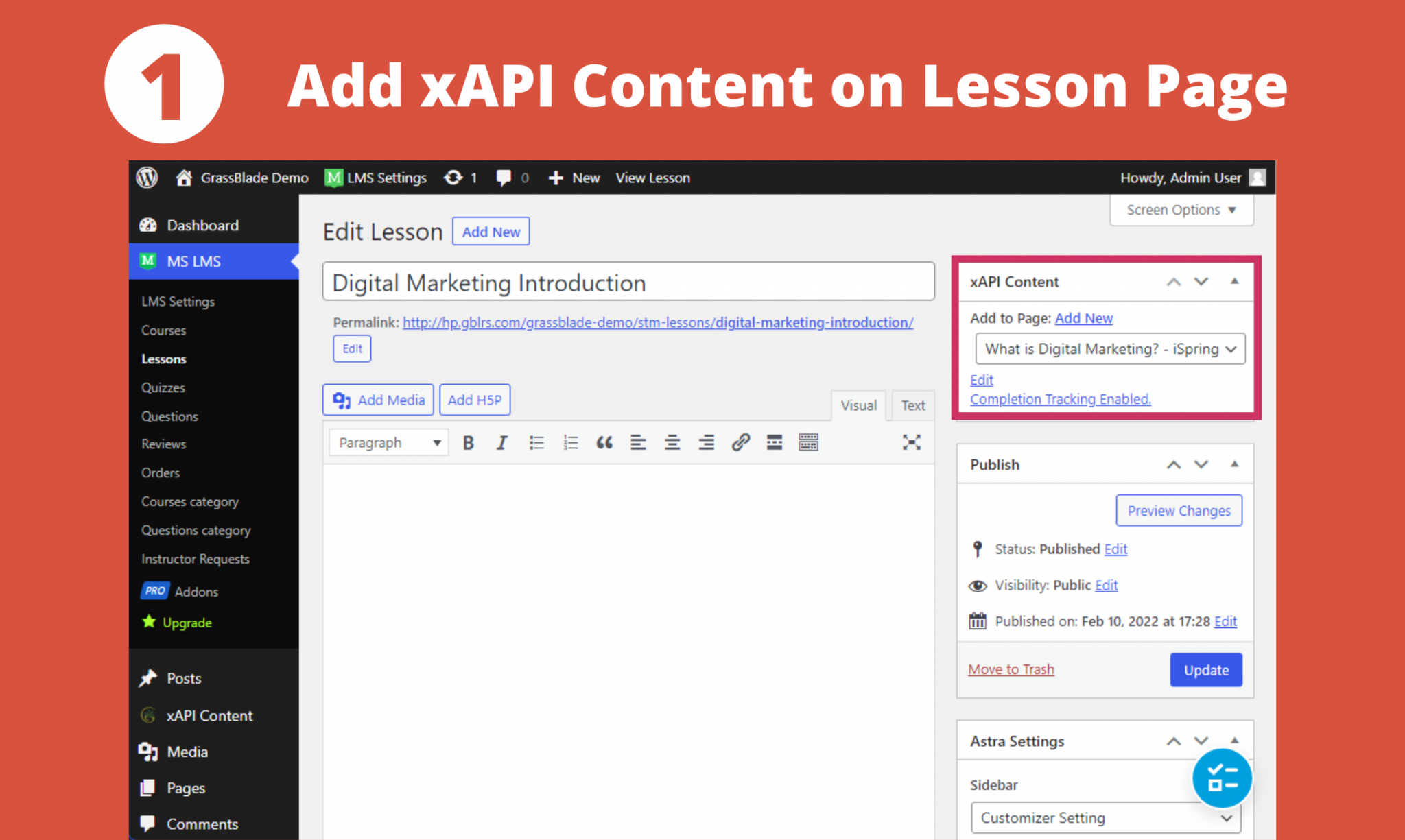 Experience API for MasterStudy LMS – Add xAPI, SCORM & cmi5 Content