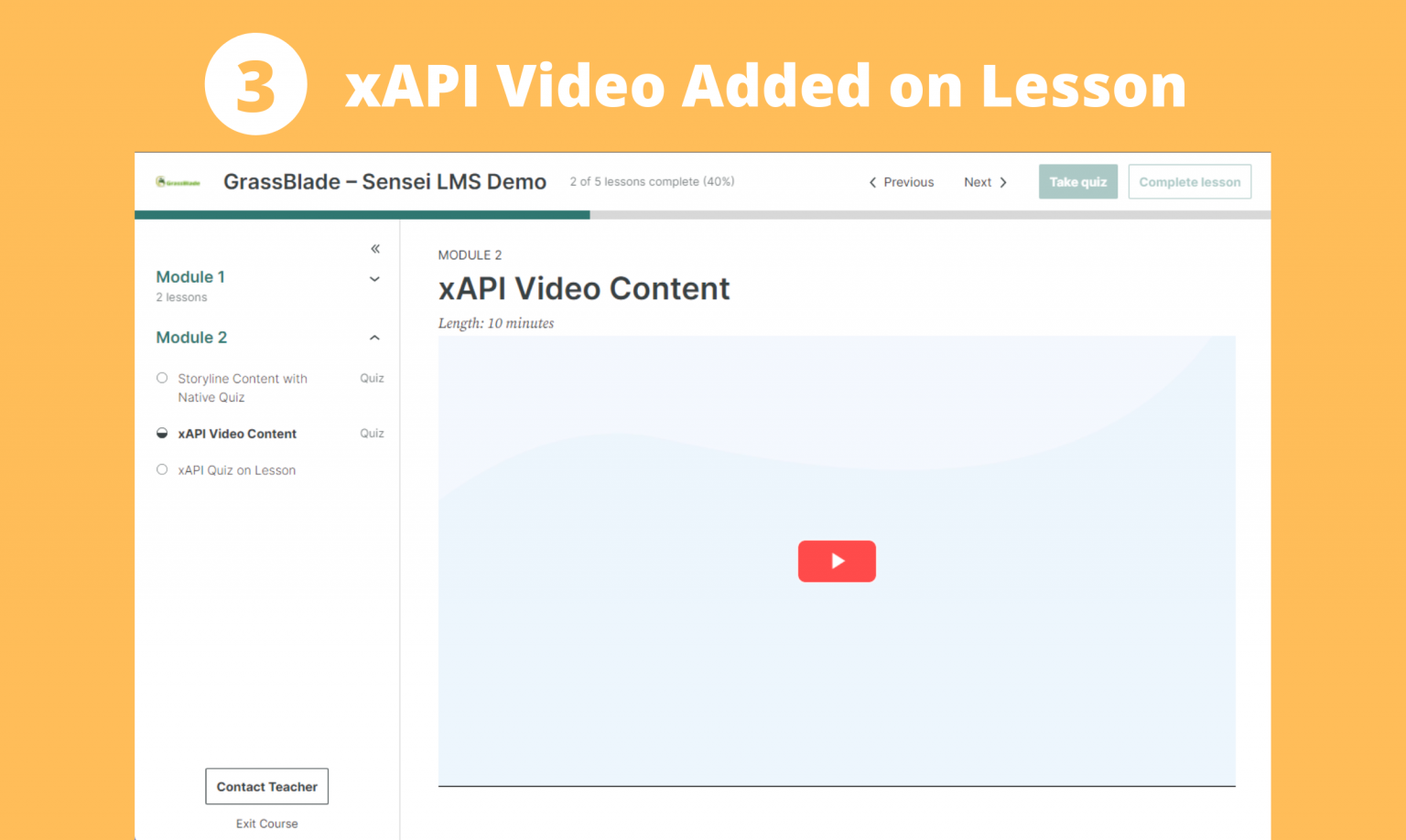 Experience API for Sensei LMS – Add xAPI, SCORM & cmi5 Content