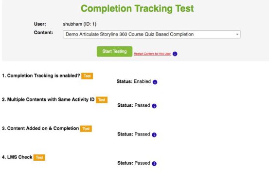 Completion Testing Tool - Next Software Solutions