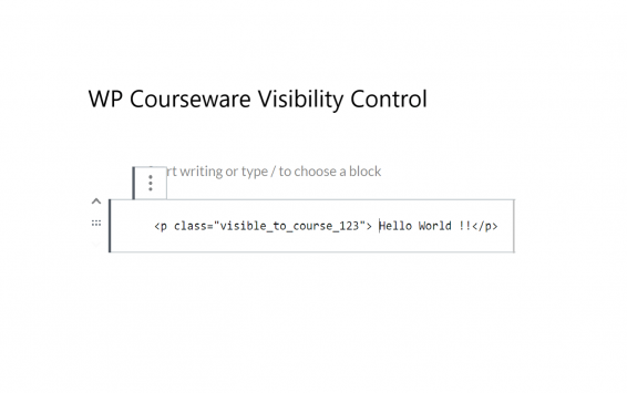 Visibility Control for WP Courseware LMS